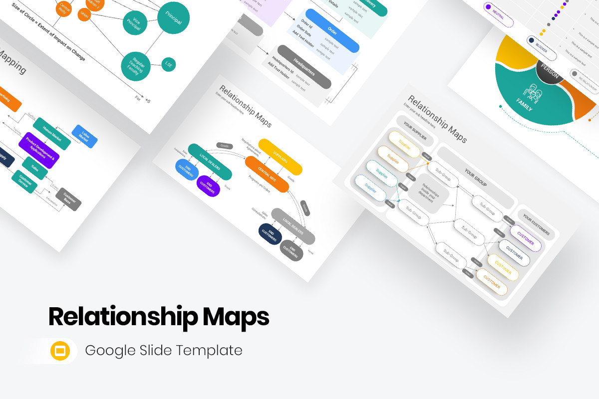 Relationship Maps Google Slide Template | Nulivo Market