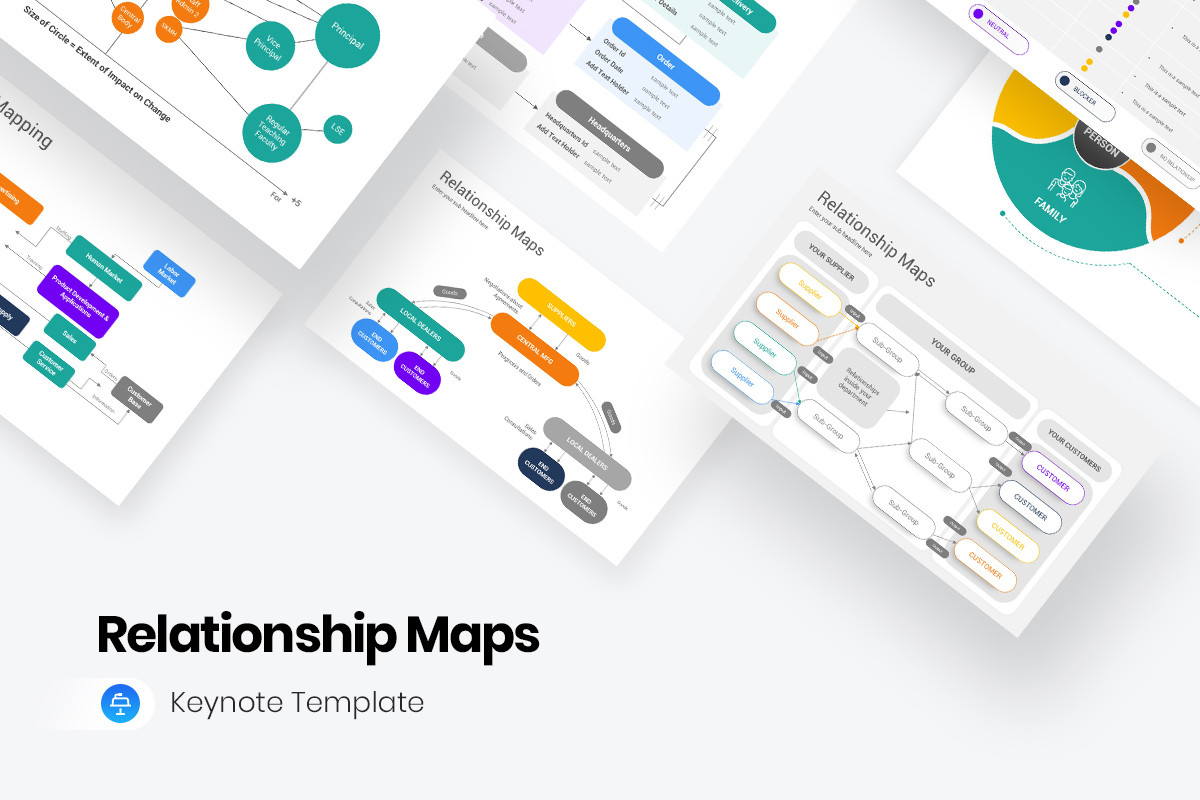 Relationship Maps Keynote Template | Nulivo Market