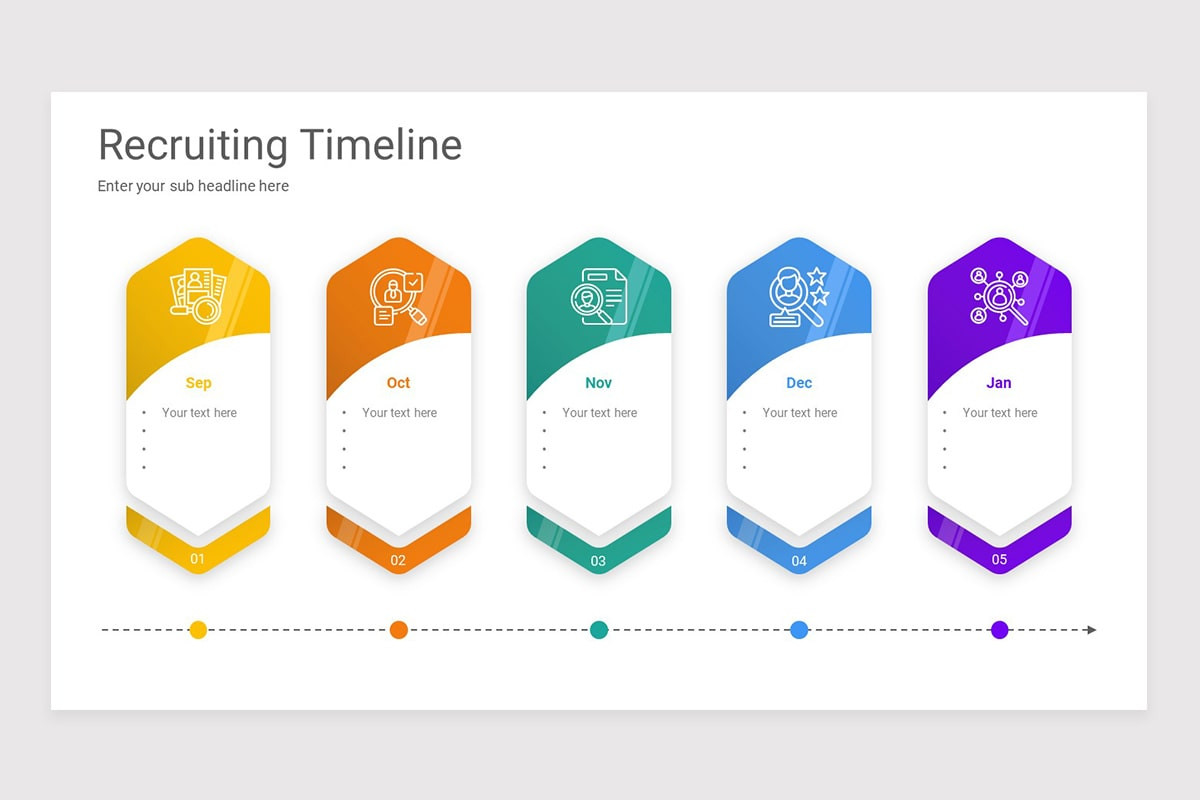 Recruiting Timeline Google Slide Template | Nulivo Market