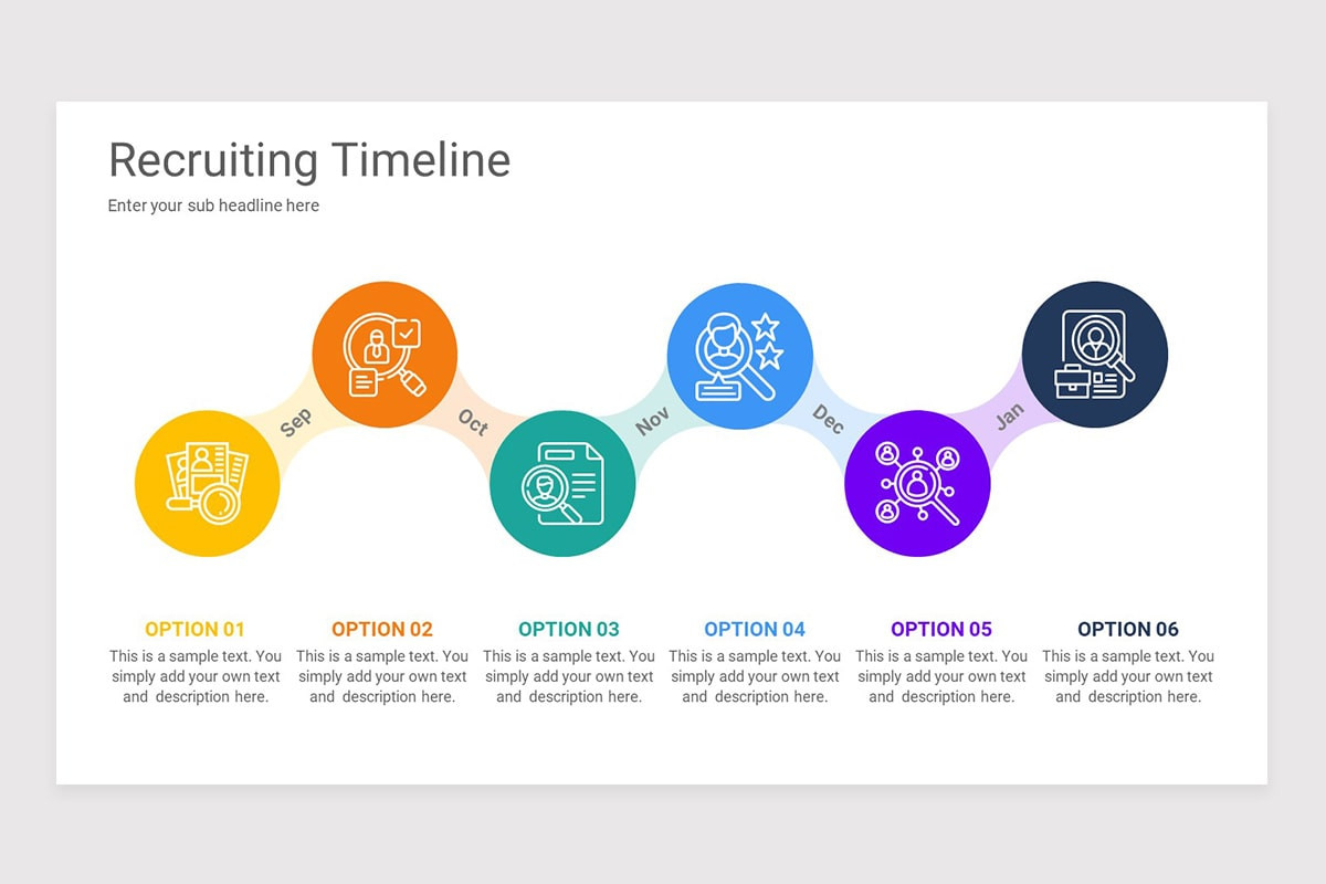 Recruiting Timeline Google Slide Template | Nulivo Market