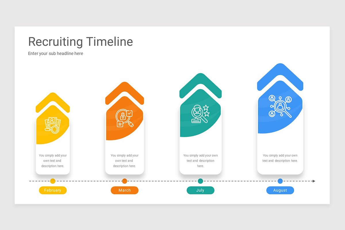 Recruiting Timeline Keynote Template | Nulivo Market