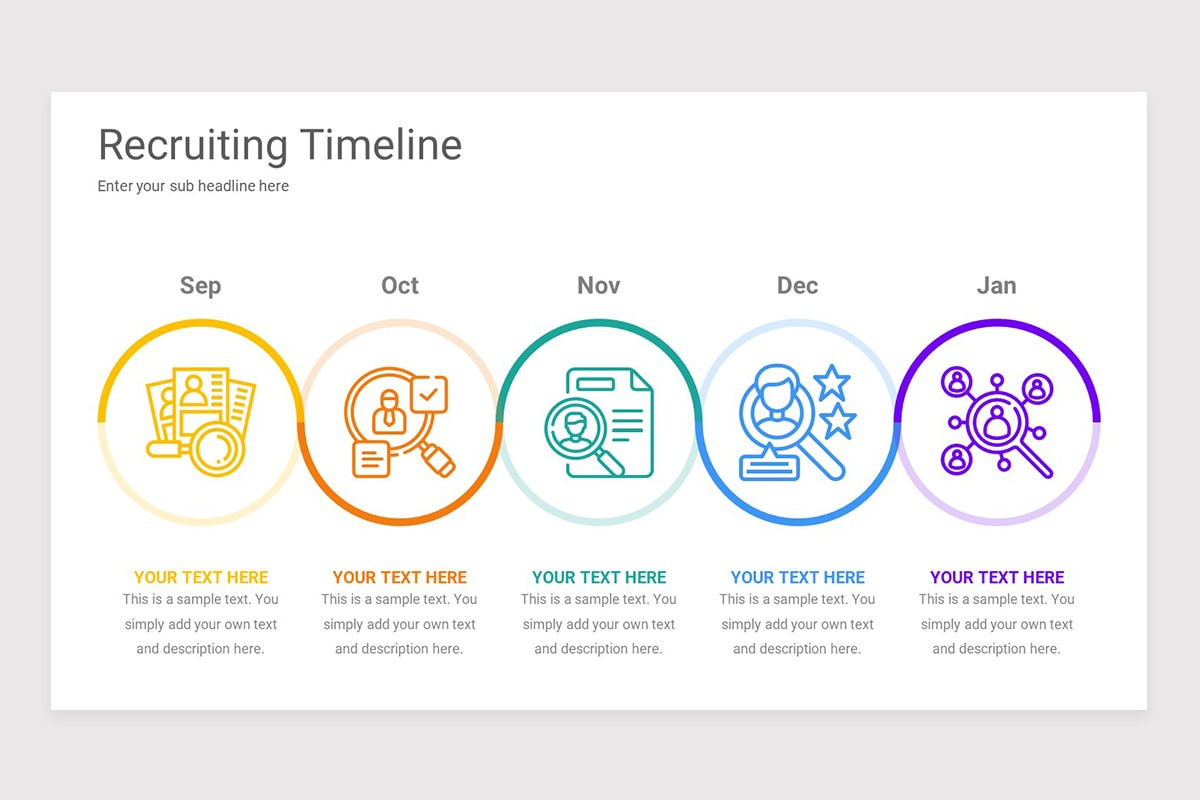 Recruiting Timeline Keynote Template | Nulivo Market