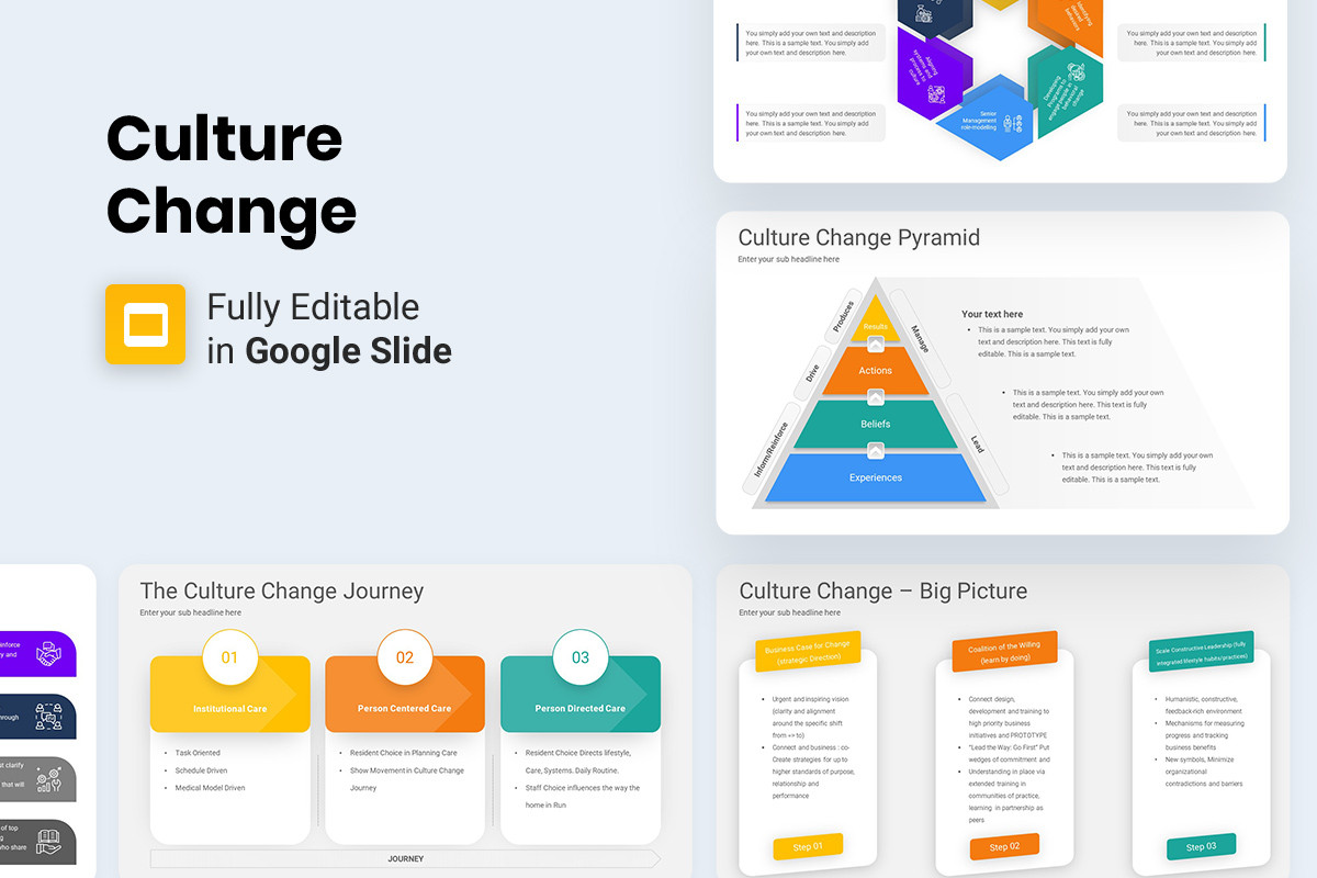 Culture Change Google Slide Template | Nulivo Market