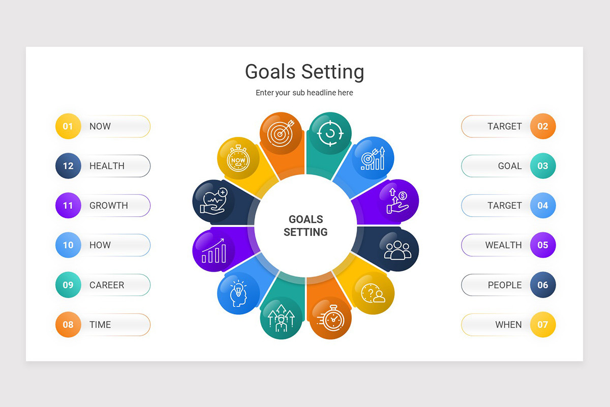 Goals Setting Google Slide Template | Nulivo Market