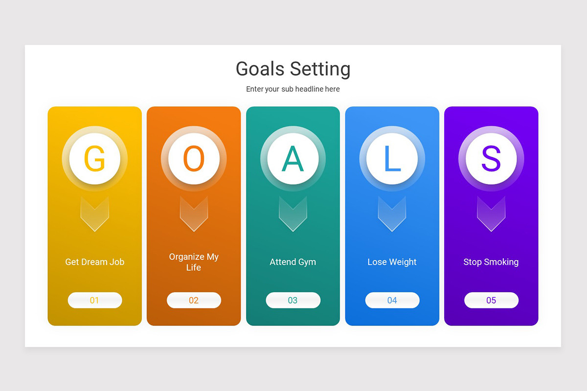 Goals Setting PowerPoint Template | Nulivo Market
