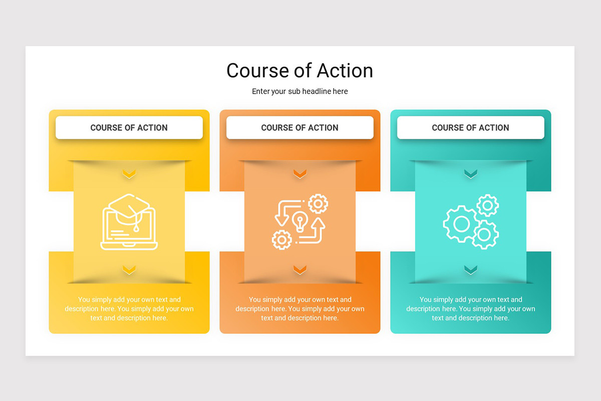 Course of Action PowerPoint Presentation Template | Nulivo Market
