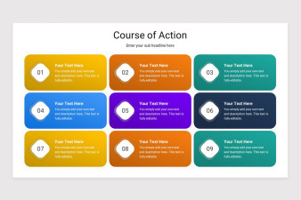 Course of Action PowerPoint Presentation Template | Nulivo Market