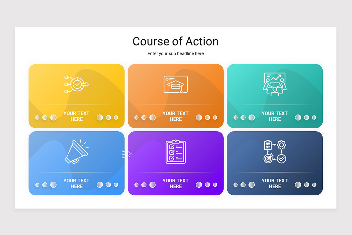 Course of Action Keynote Presentation Template | Nulivo Market