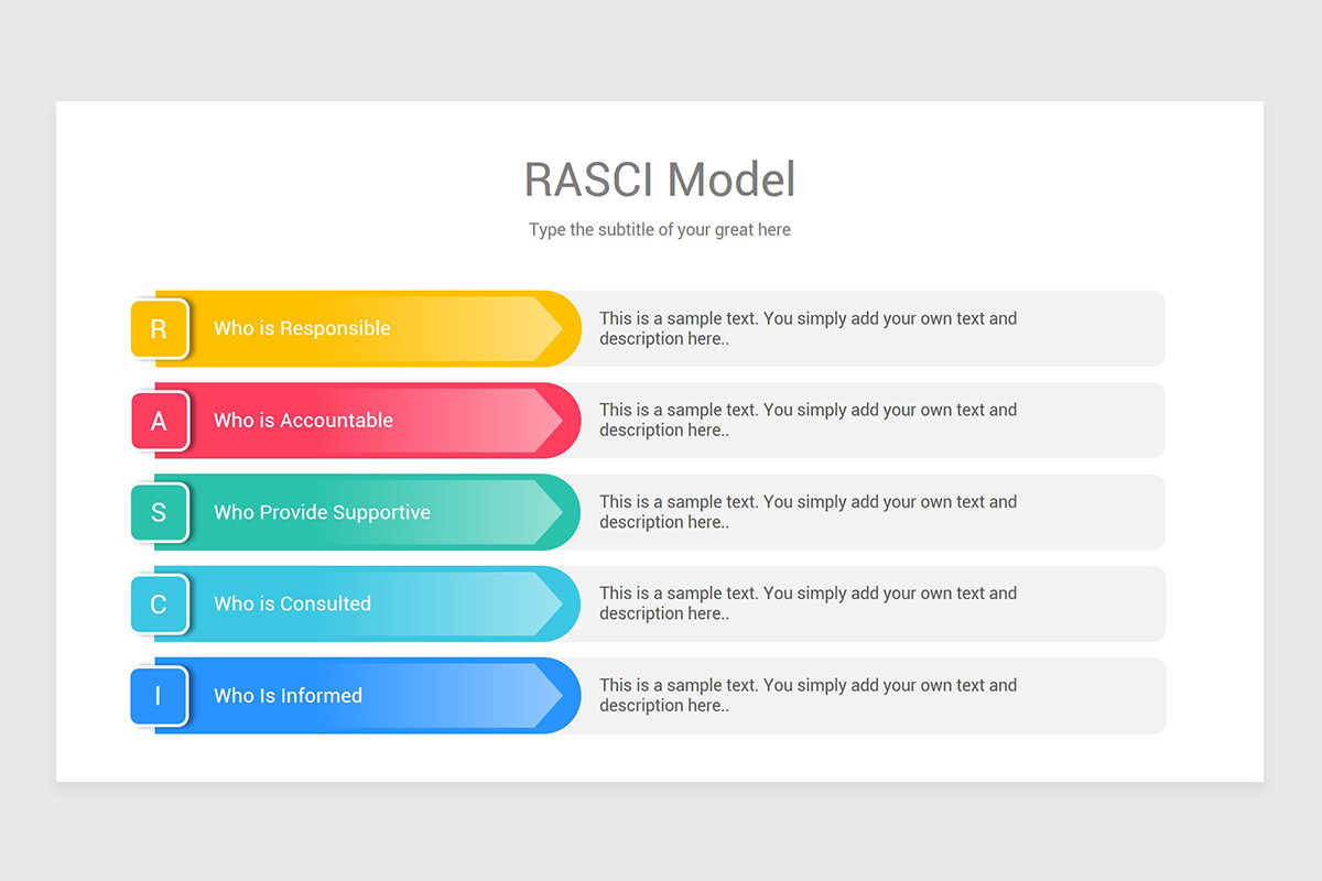 RASCI Model Keynote Presentation Template | Nulivo Market