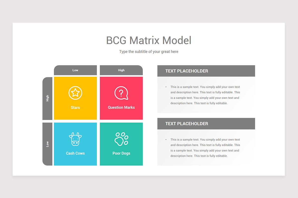 BCG Matrix Google Slides Template Diagrams | Nulivo Market
