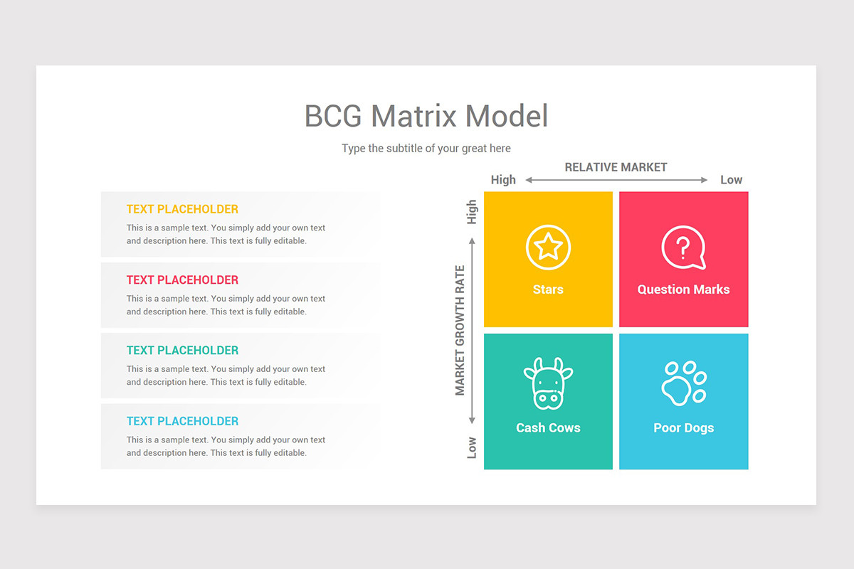 BCG Matrix Google Slides Template Diagrams | Nulivo Market