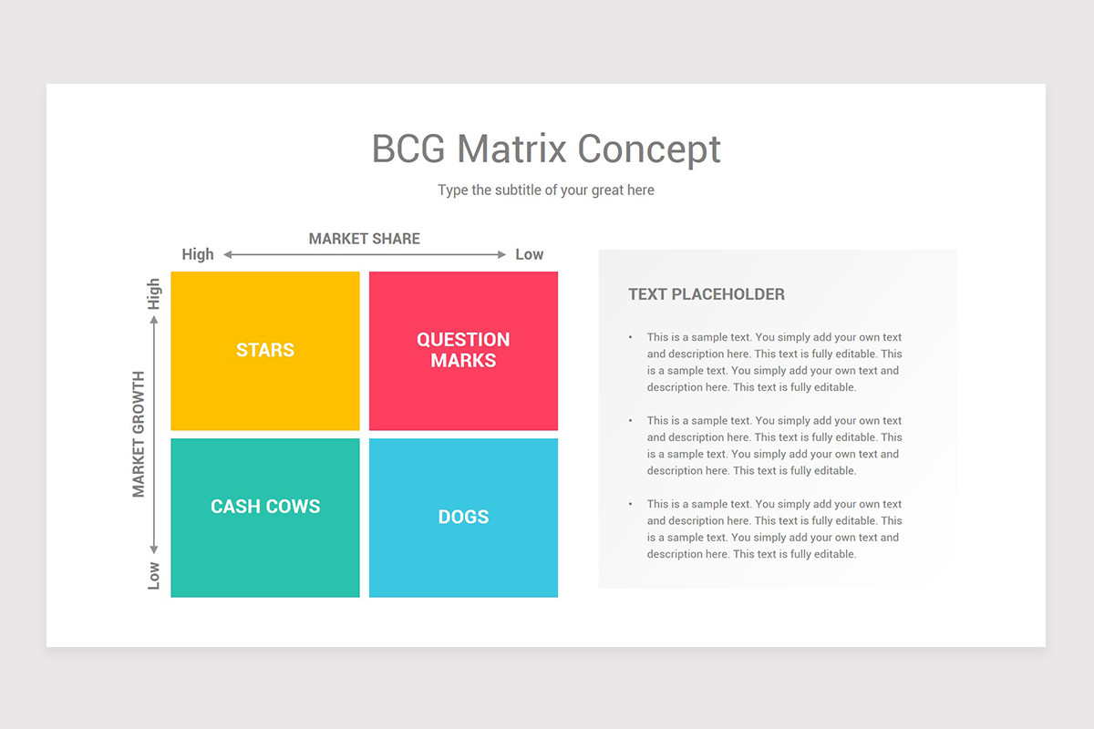 BCG Matrix Google Slides Template Diagrams | Nulivo Market
