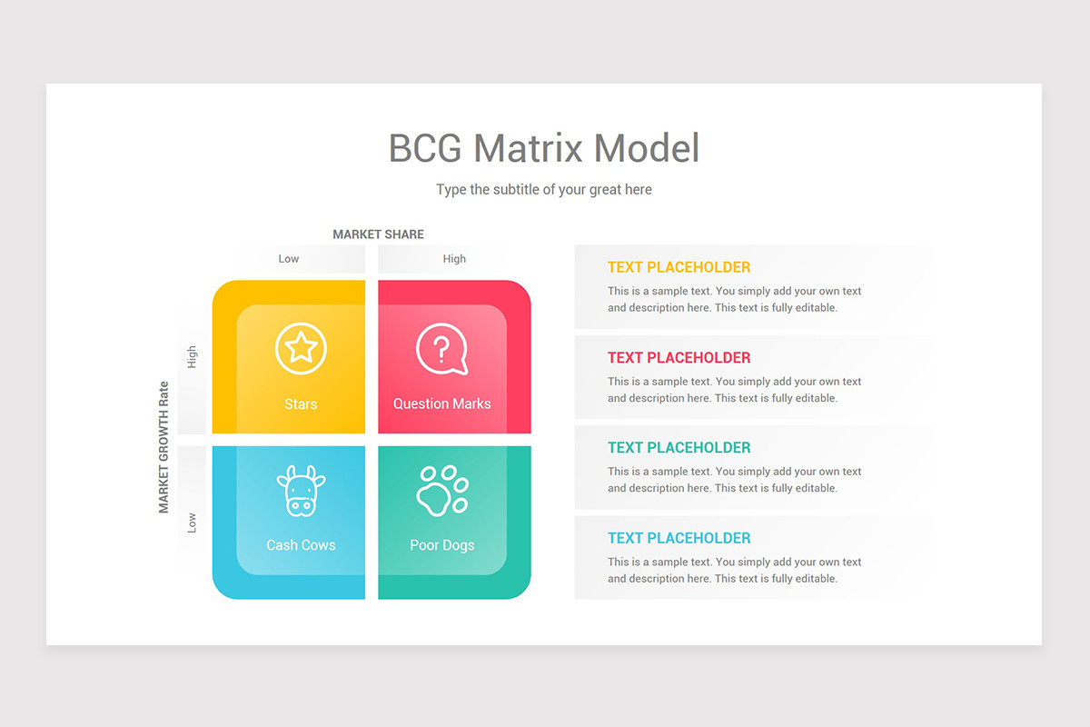 BCG Matrix Google Slides Template Diagrams | Nulivo Market