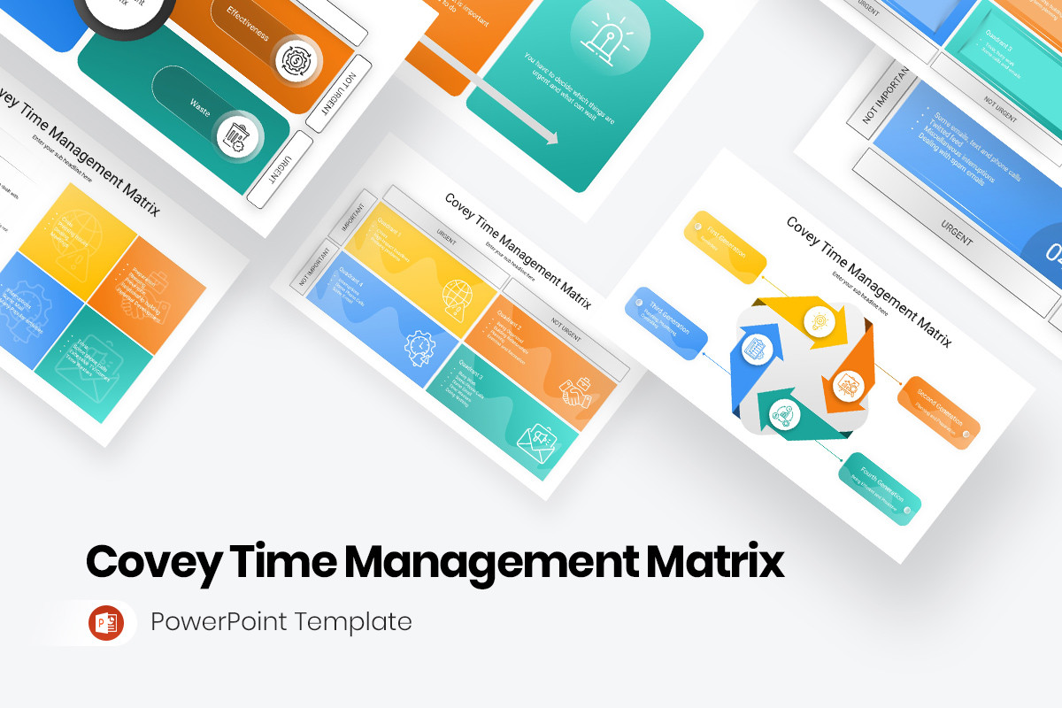 Covey Time Management Matrix PowerPoint Presentation Template | Nulivo Market