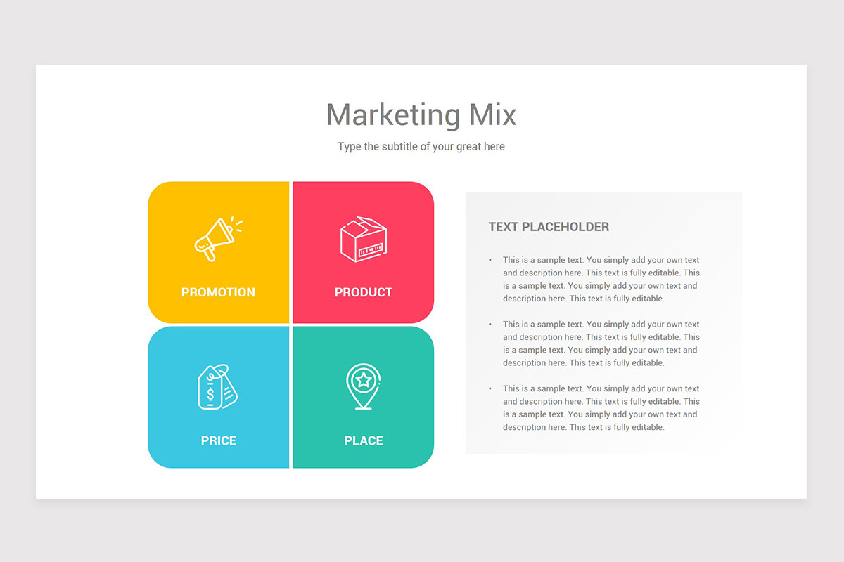 Marketing Mix Diagrams PowerPoint Template | Nulivo Market