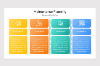 Maintenance Planning PowerPoint Presentation Template | Nulivo Market