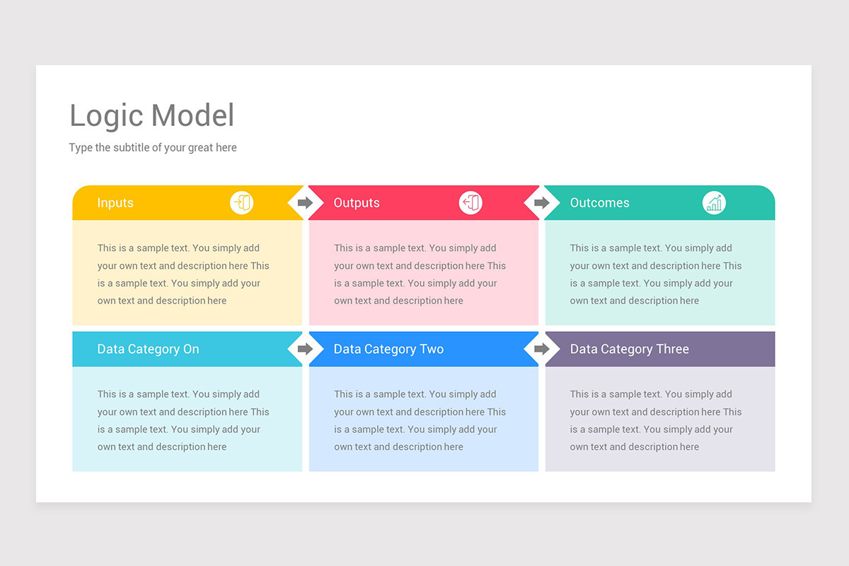 Logic Model Google Slides Template Designs | Nulivo Market