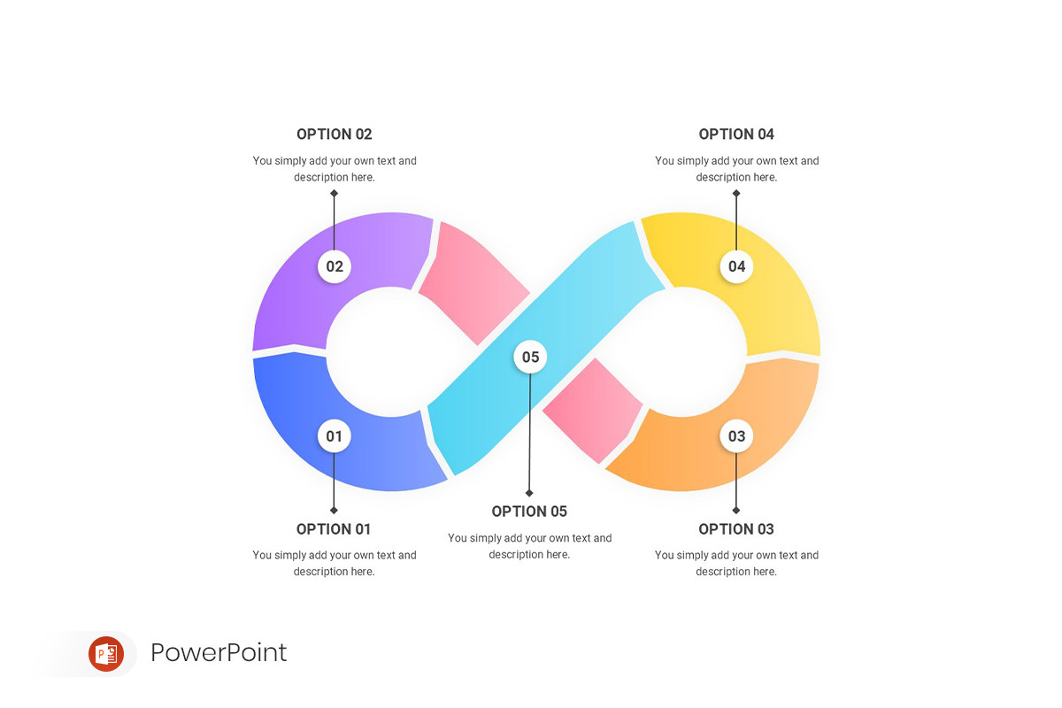 5-Step Infinity Loop Infographic PowerPoint Presentation | Nulivo Market