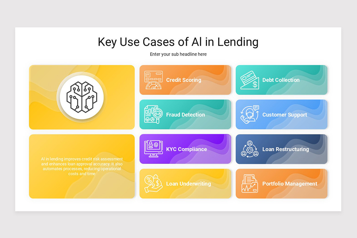 AI in Digital Lending Keynote Presentation Template | Nulivo Market