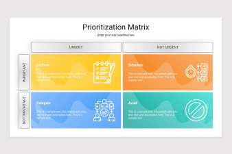 Confrontation Matrix Keynote Presentation Template | Nulivo Market