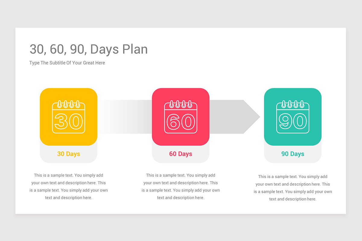 100 Day Plan Google Slides Template | Nulivo Market
