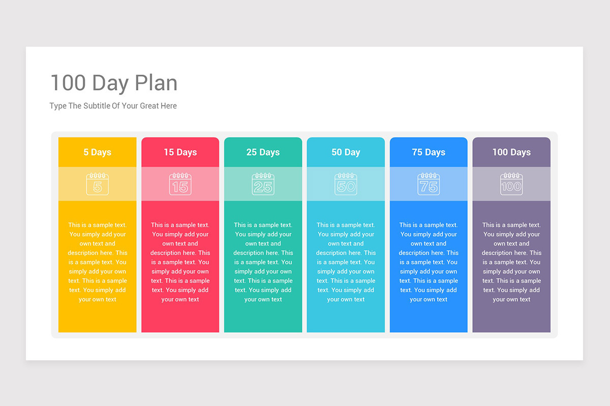 100 Day Plan Google Slides Template | Nulivo Market