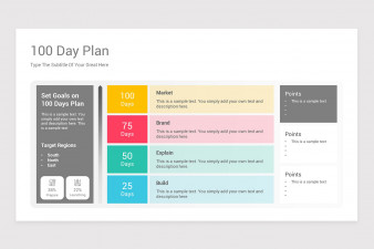 100 Day Plan Google Slides Template | Nulivo Market
