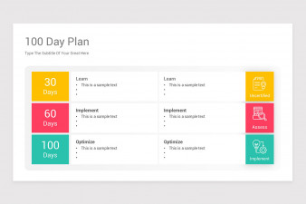 100 Day Plan Google Slides Template | Nulivo Market