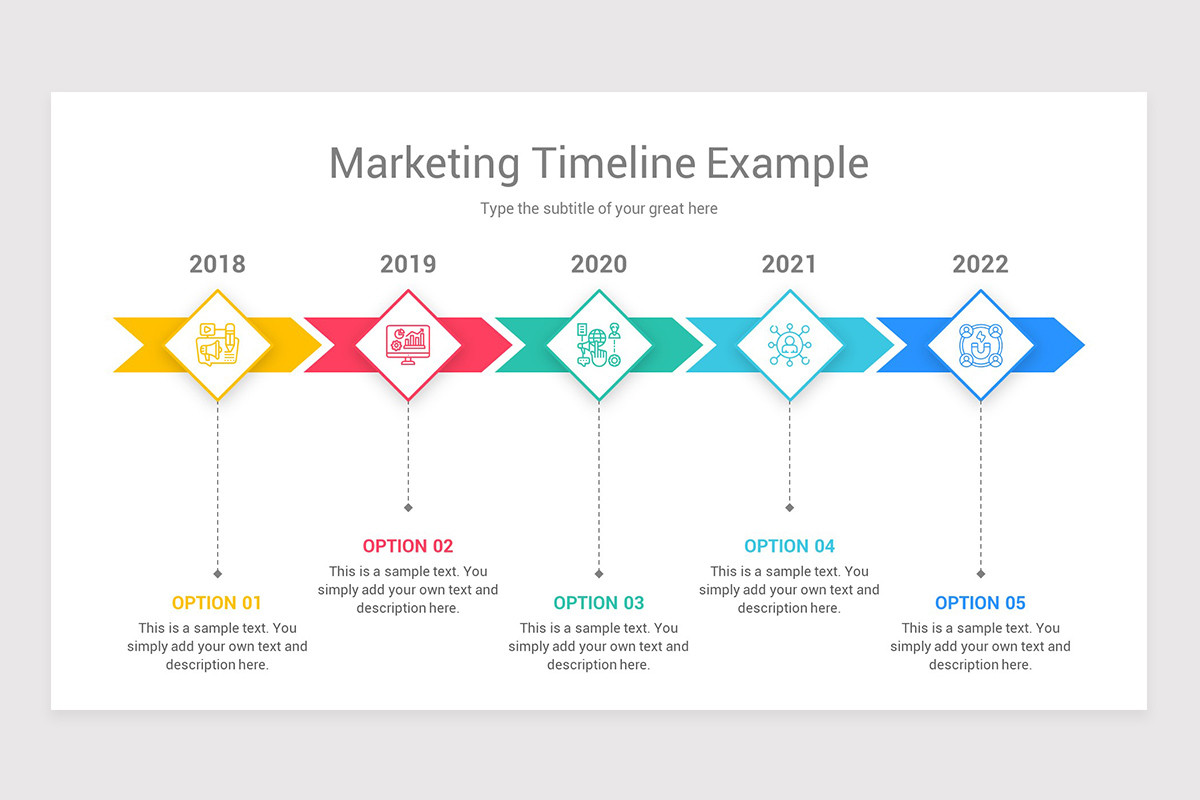 Marketing Timeline Keynote Template | Nulivo Market