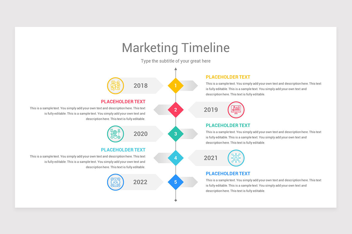 Marketing Timeline Keynote Template | Nulivo Market