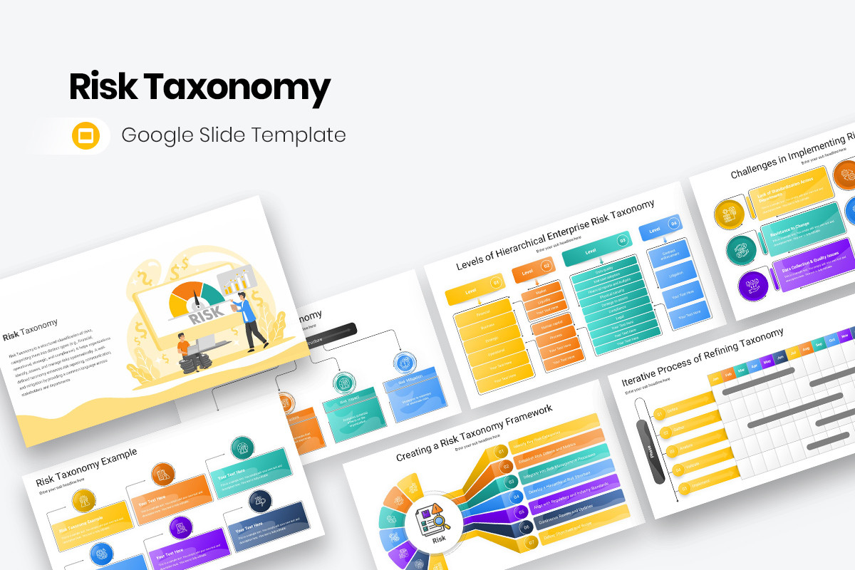 Risk Taxonomy Google Slide Presentation Template | Nulivo Market