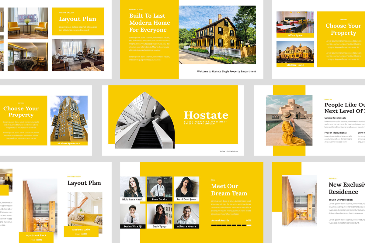Hostate - Single Property & Apartment PowerPoint Template | Nulivo Market