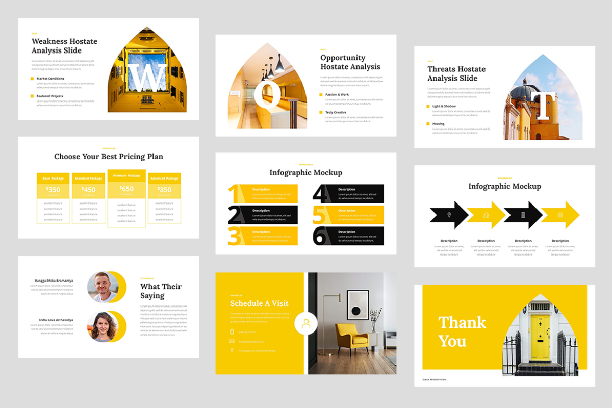 Hostate - Single Property & Apartment PowerPoint Template | Nulivo Market