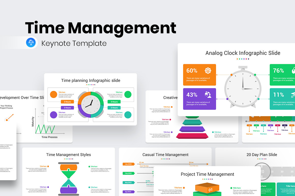 Time Management Keynote Template | Nulivo Market
