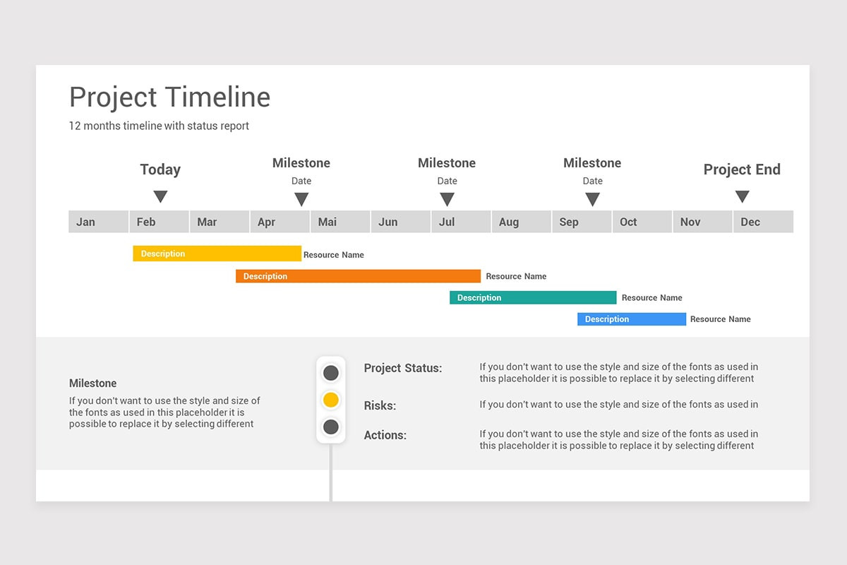 Project Plan Gantt and Timelines Google Slides Template | Nulivo Market