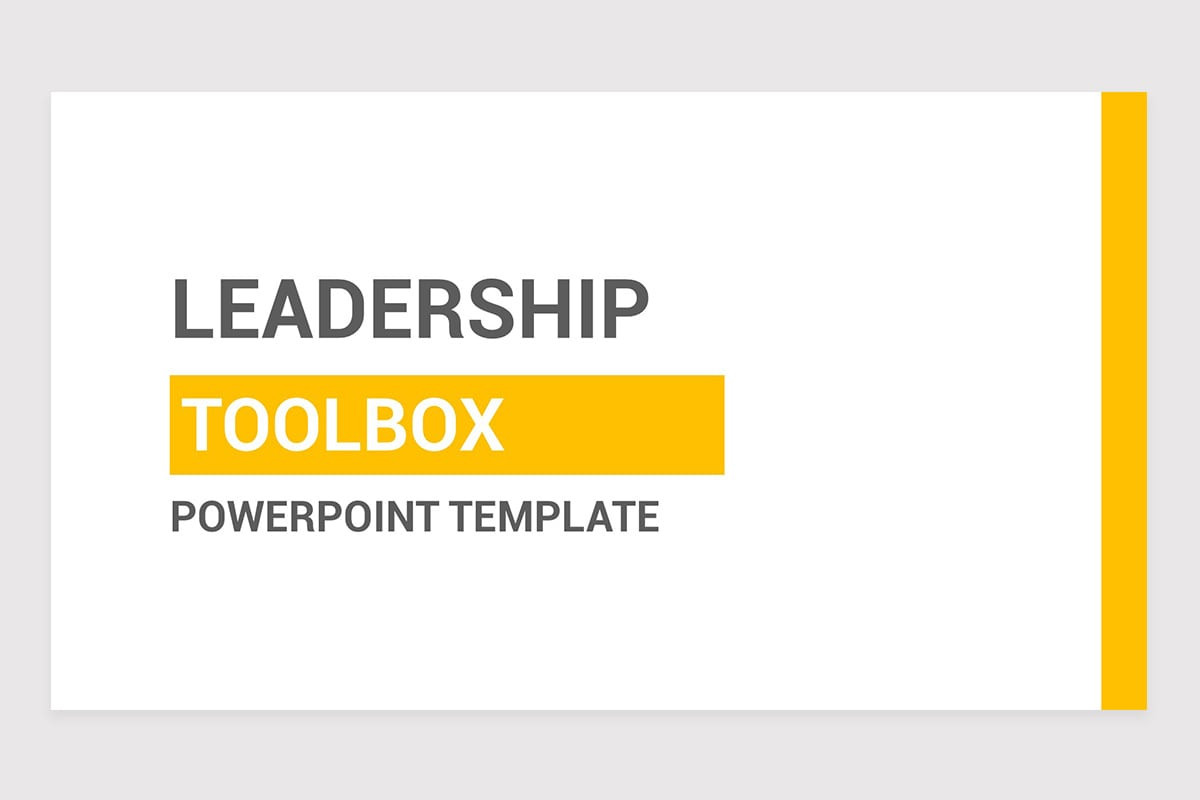 Leadership Toolbox PowerPoint Template | Nulivo Market
