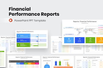 Financial Performance Reports PowerPoint Template | Nulivo Market