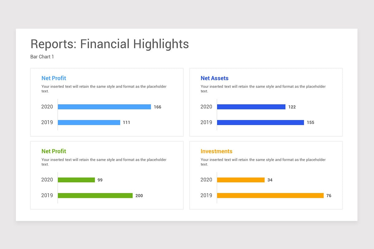 Financial Highlights Reports Google Slides Template | Nulivo Market