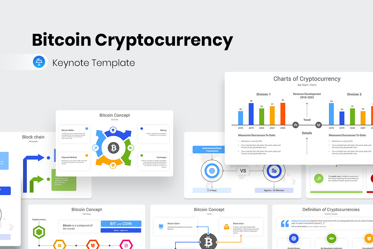 Bitcoin Cryptocurrency Keynote Template | Nulivo Market