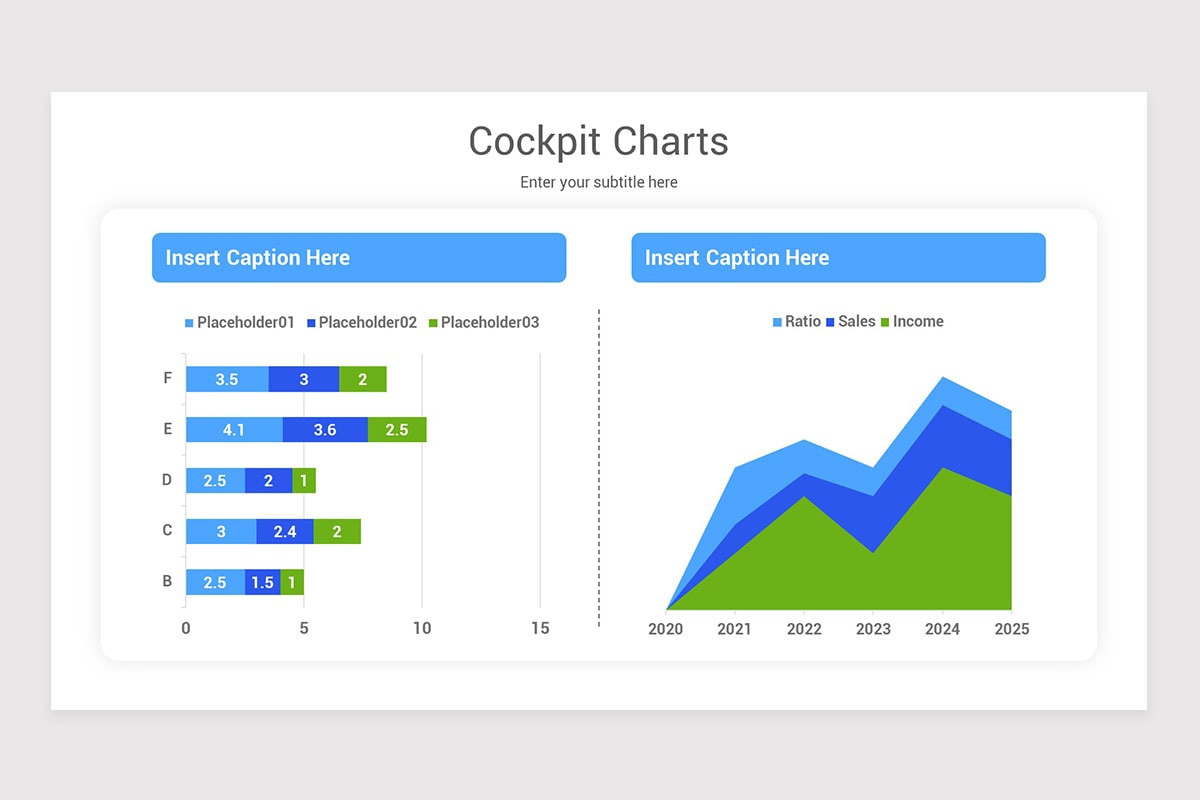 Cockpit Charts PowerPoint Template | Nulivo Market