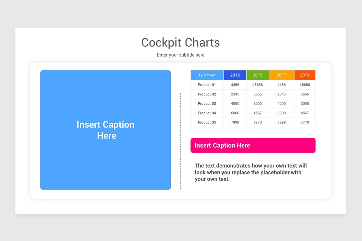 Cockpit Charts PowerPoint Template | Nulivo Market