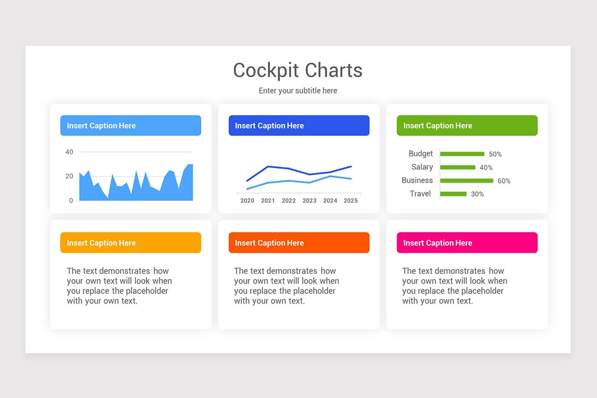 Cockpit Charts Keynote Template | Nulivo Market