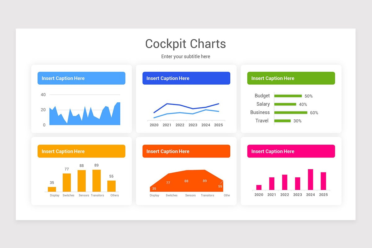 Cockpit Charts Keynote Template | Nulivo Market