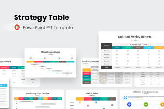 Strategy Table PowerPoint Template | Nulivo Market