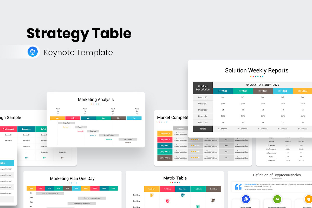 Strategy Table Keynote Template | Nulivo Market