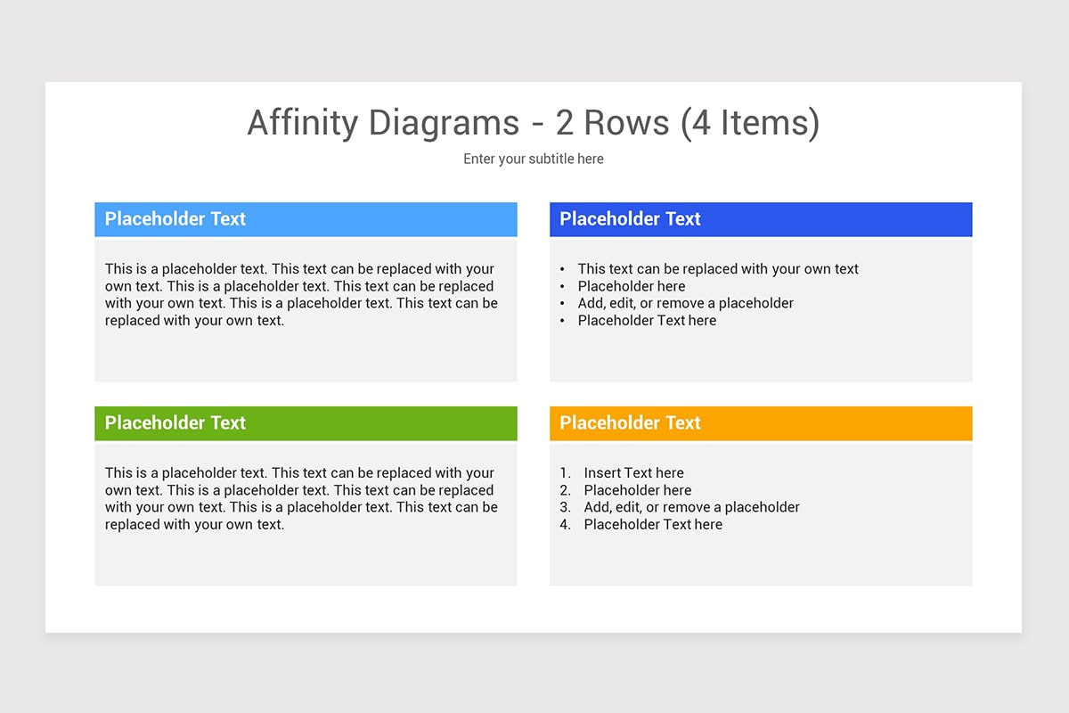 Affinity Diagrams PowerPoint Template | Nulivo Market