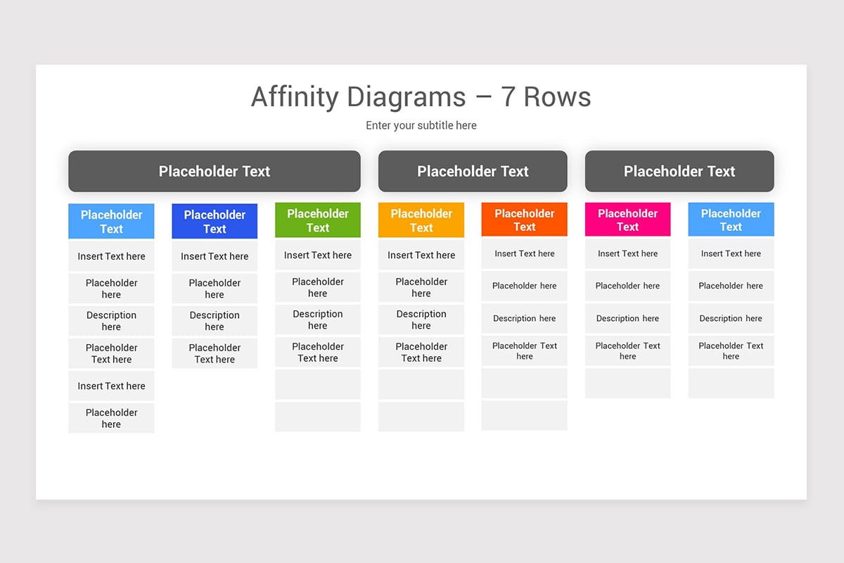 Affinity Diagrams PowerPoint Template | Nulivo Market