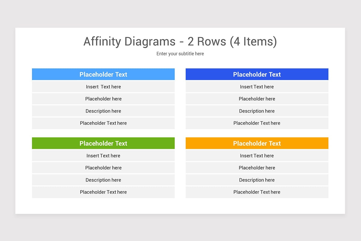 Affinity Diagrams Google Slides Template | Nulivo Market