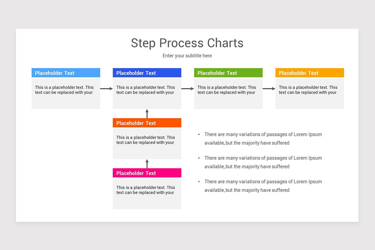 Step Process Charts Google Slides Template | Nulivo Market