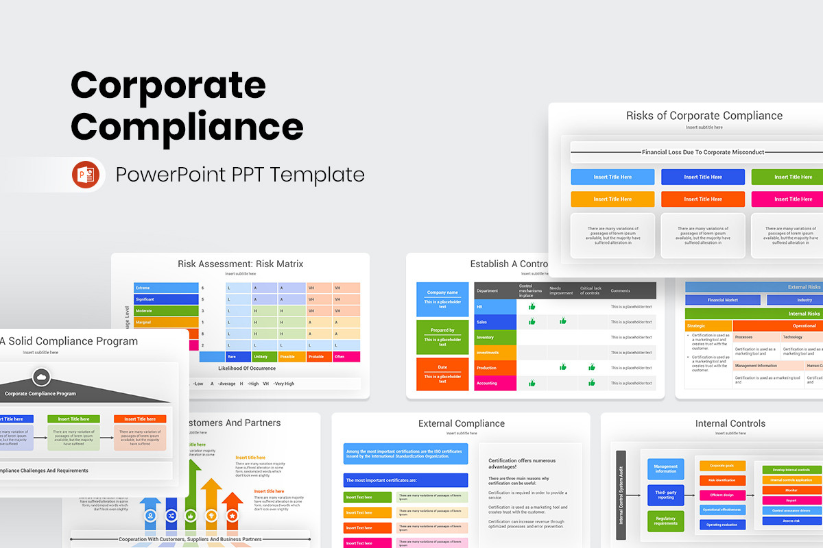 Corporate Compliance PowerPoint Template | Nulivo Market